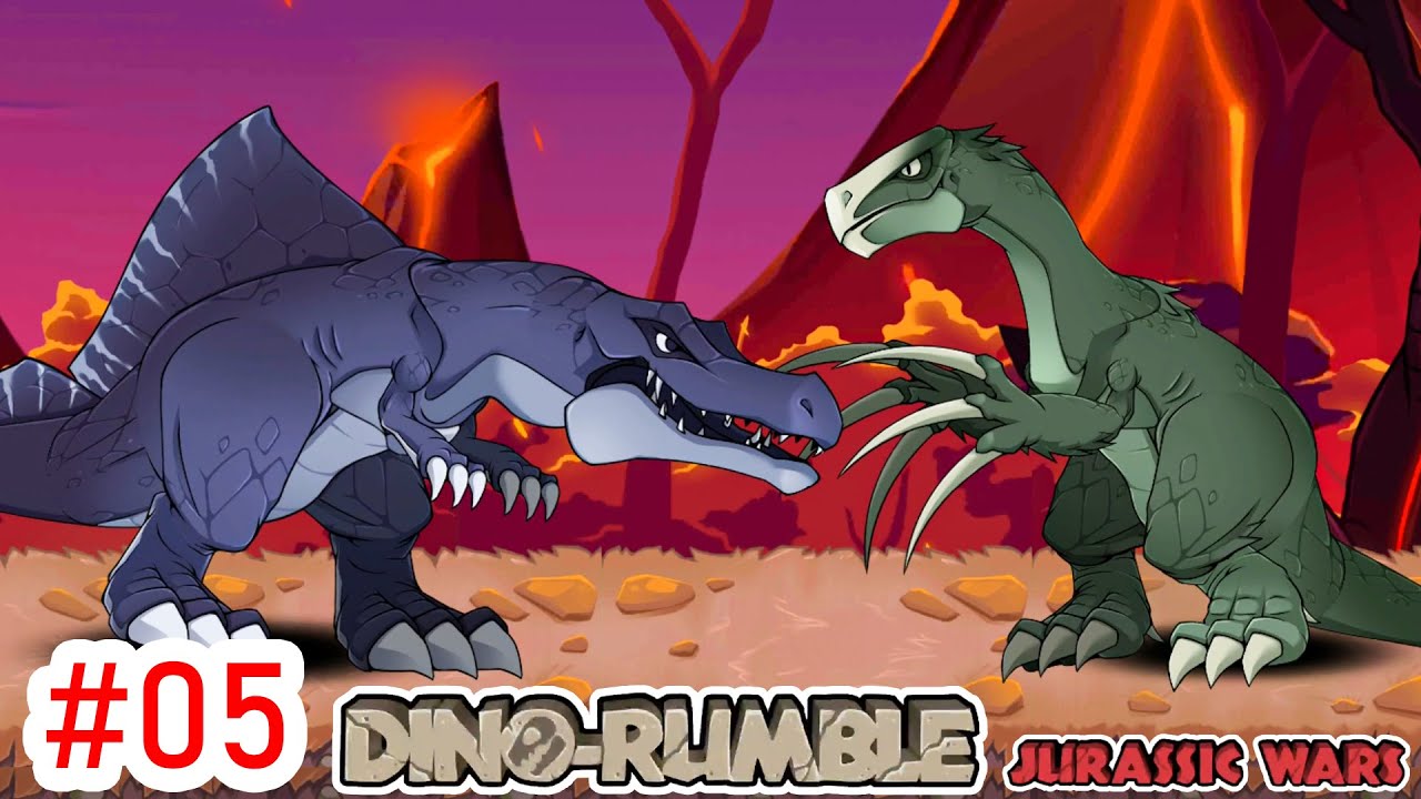 DINO RUMBLE - JURASSIC WARS E05: SPINOSAURUS, THERIZINOSAURUS ...