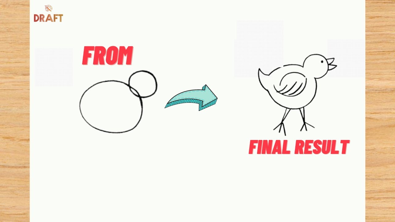 Chicks || Step By Step drawing Tutorial for beginners || How to draw ...