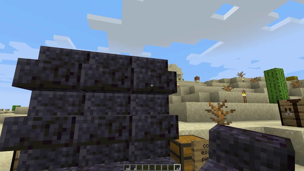 Minecraft 1.16 | Como HACER ESCALERAS De PIEDRA NEGRA PULIDA - YouTube