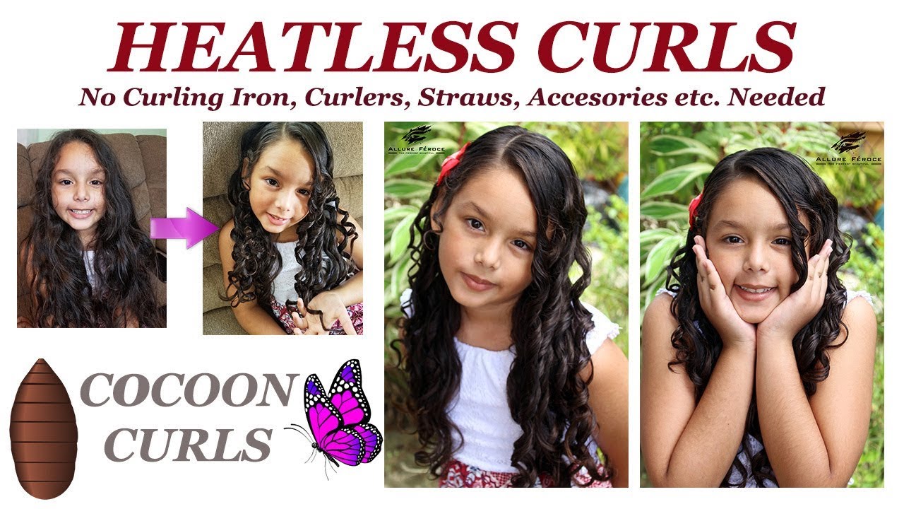 NO HEAT Cocoon CURLS (Gorgeous Curls - No heat or curlers) for ALL Hair ...