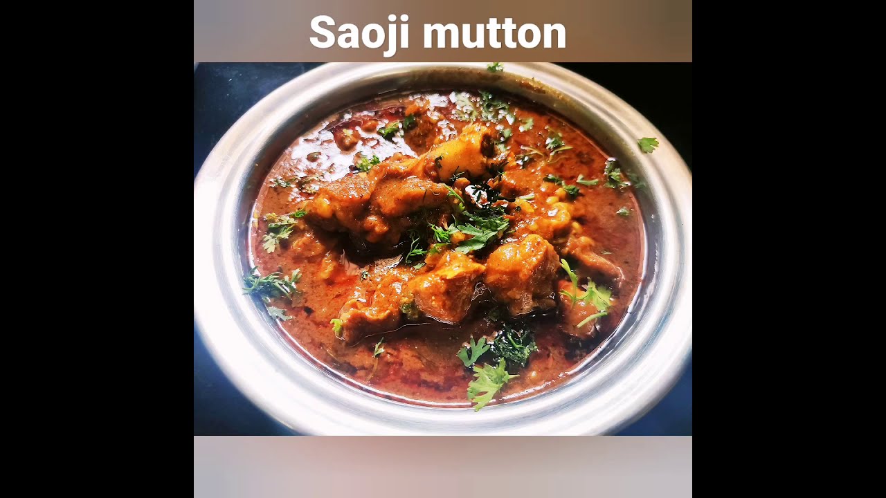 Saoji Mutton curry Nagpur special l Sawji mutton - YouTube