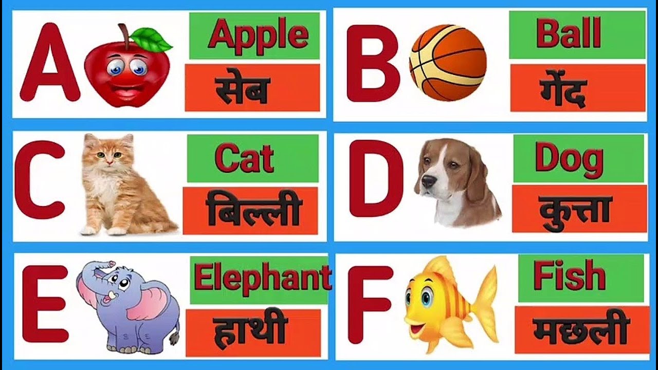 A For Apple B For Ball | Alphabet Song | ABCD Video | Very Easy ...