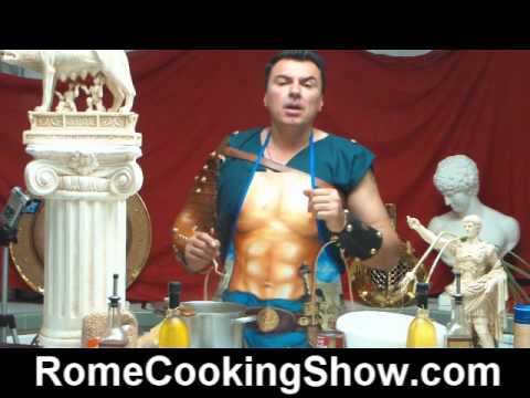 Rome Cooking Show: the Farro soup Roman Gladiator Food by Spartacus the ...