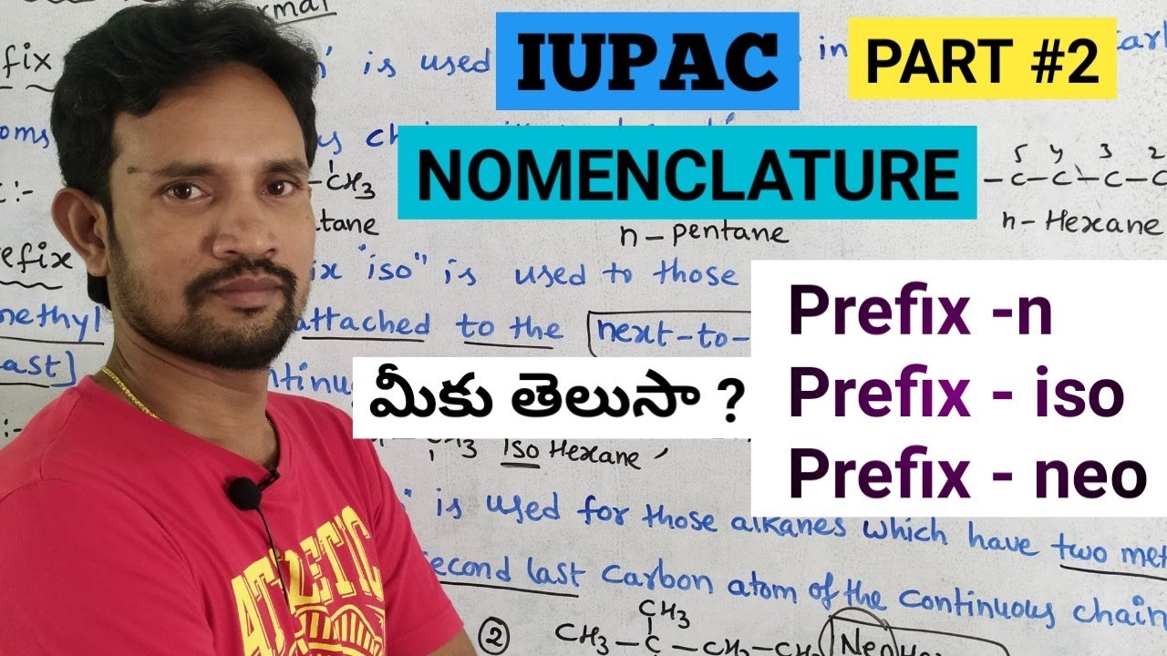 IUPAC NOMENCLATURE OF ORGANIC CHEMISTRY CLASS 11 PART 2 / PREFIX n ...
