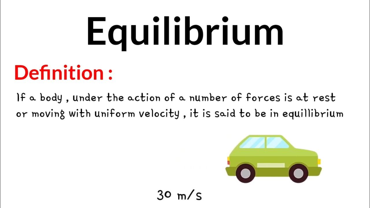 Equilibrium and its type - static equilibrium and dynamic equilibrium ...