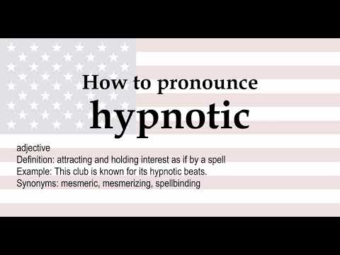 How to pronounce 'hypnotic' + meaning - YouTube