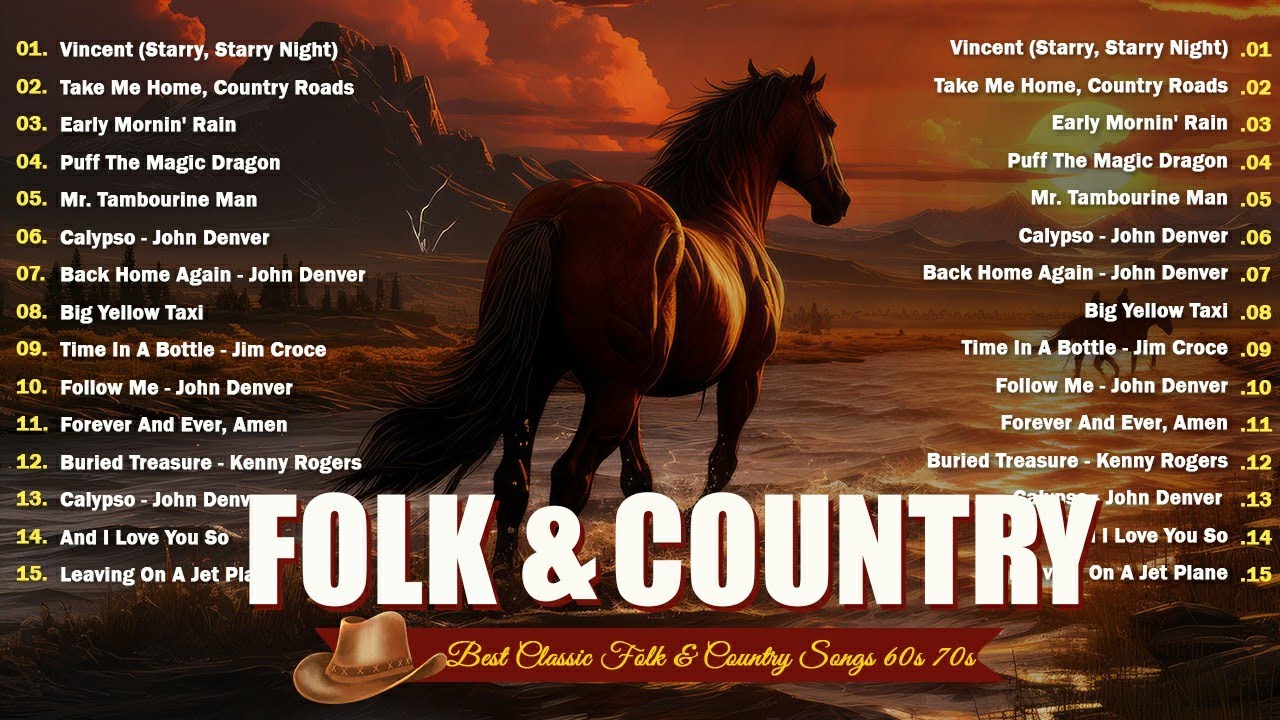 American Folk Songs Folk Songs 60's 70's Jim Croce, John Denver, Don ...