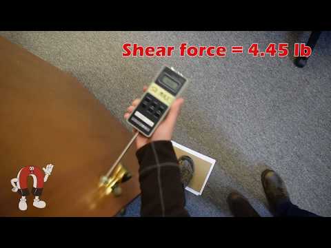 Magnets for Swinging Doors - Calculating Shear Force - YouTube