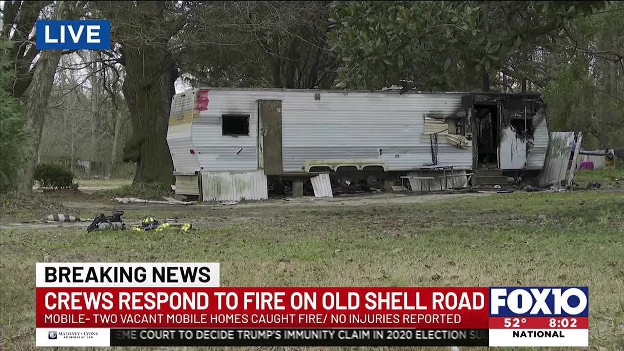 Crews respond to fire on Old Shell Road - YouTube