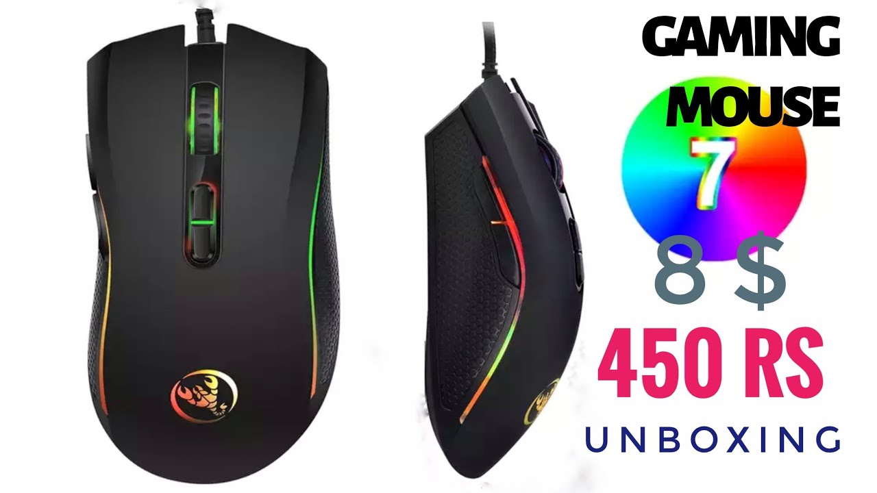 Hongsund brand professional gaming mouse with 7 bright colors from ...