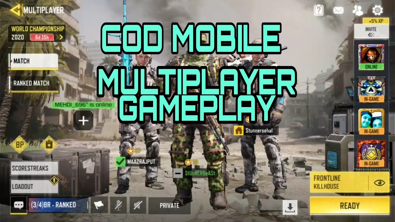 COD MOBILE MULTIPLAYER GAMEPLAY - YouTube