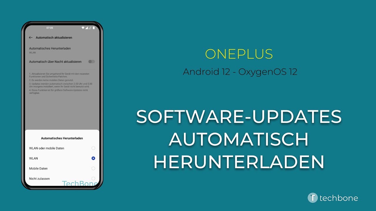Software-Updates automatisch herunterladen - OnePlus [Android 12 ...