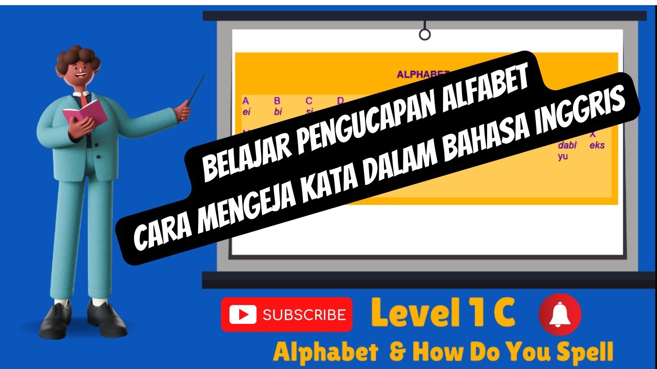 Lesson 1 C | Cara Pengucapan Alfabet Dalam Bahasa Inggris | Latihan How ...