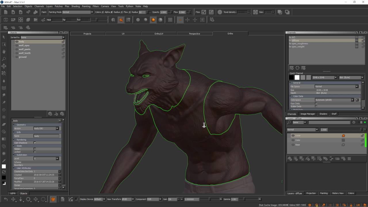 Mari | Adjusting Texture Resolution in Mari (Module 3: Part 2) - YouTube