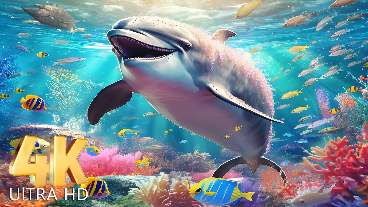The Colors Of The Ocean 4K (ULTRA HD) 🐋- Coral Reefs and Colorful Sea ...