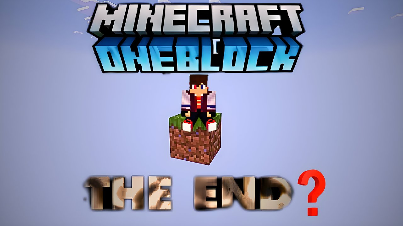 Minecraft One block - THE END??? - YouTube