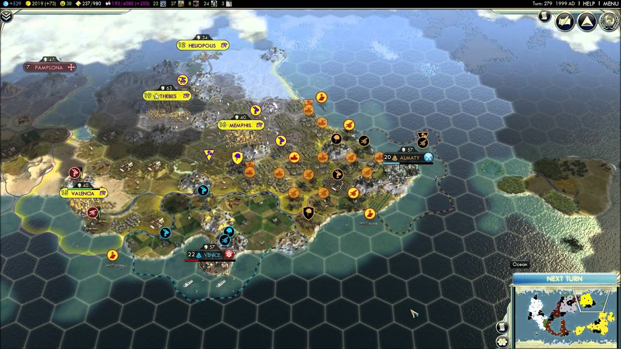 Civilization V - Episode 16, part 1 - Siam vs Egypt - YouTube