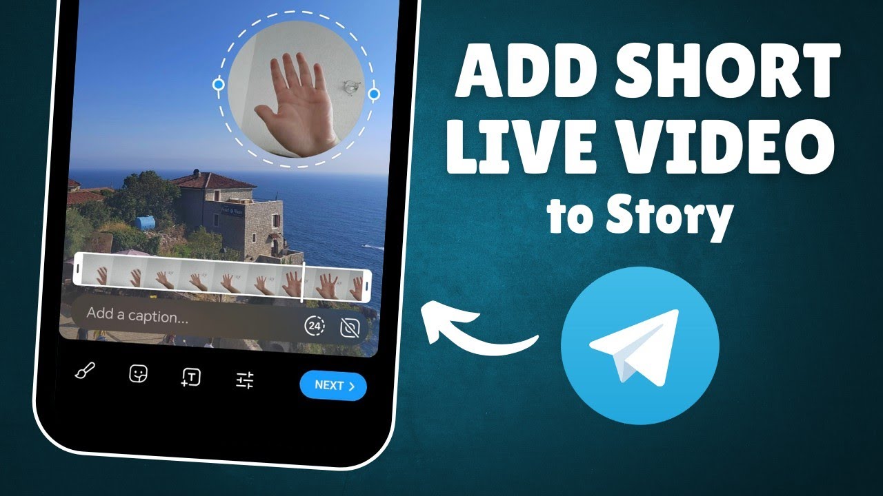 How to Add Short Live Video to Your Story on Telegram - YouTube