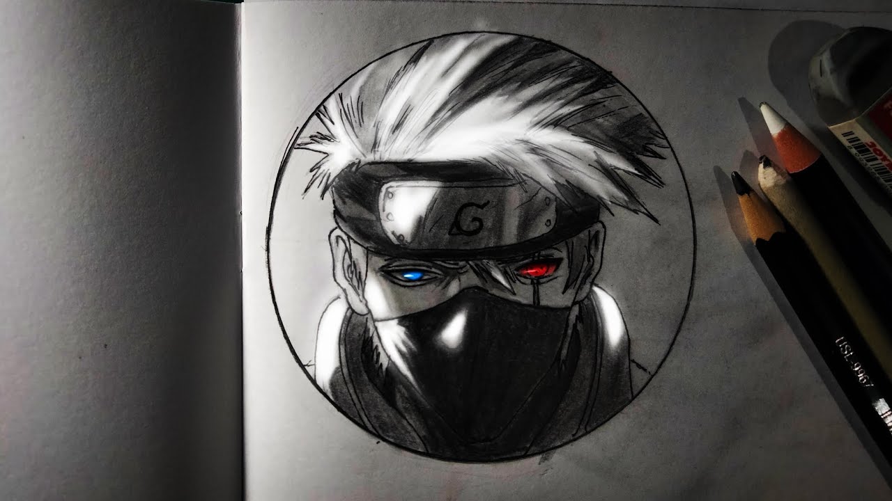 Drawing profile picture @Rizz_alpha210 Kakashi hatake - (NARUTO) - YouTube