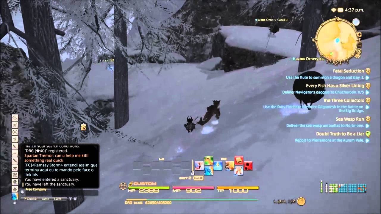 Final Fantasy XIV - Quest Dragoon - Fatal Seduction - YouTube