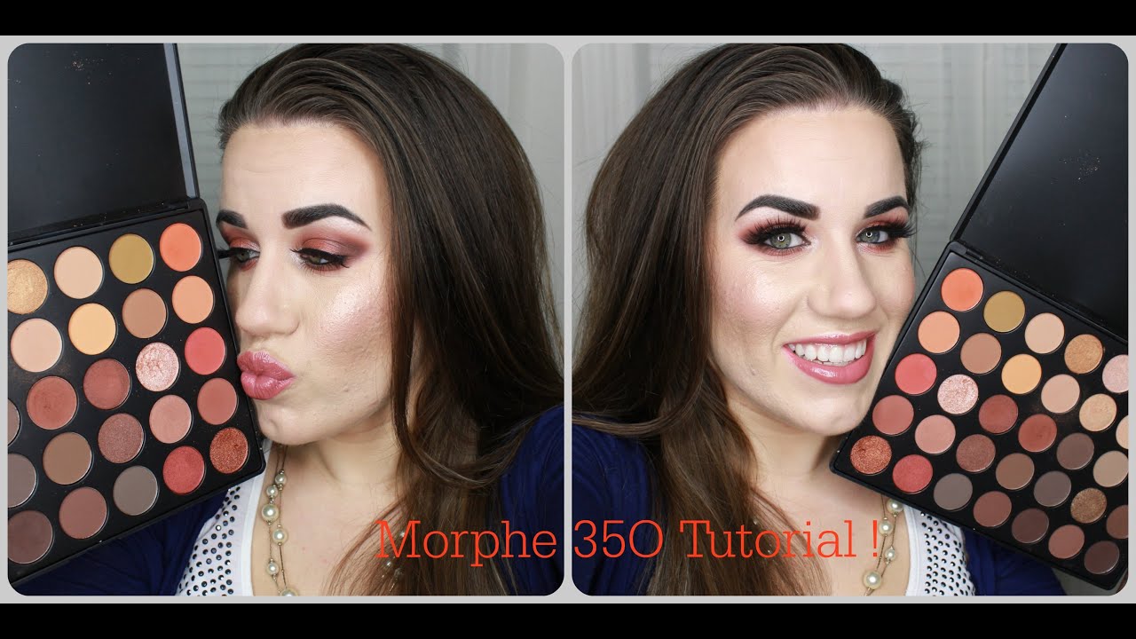 Bronzy-Red Makeup Tutorial using the Morphe 35O Palette - YouTube