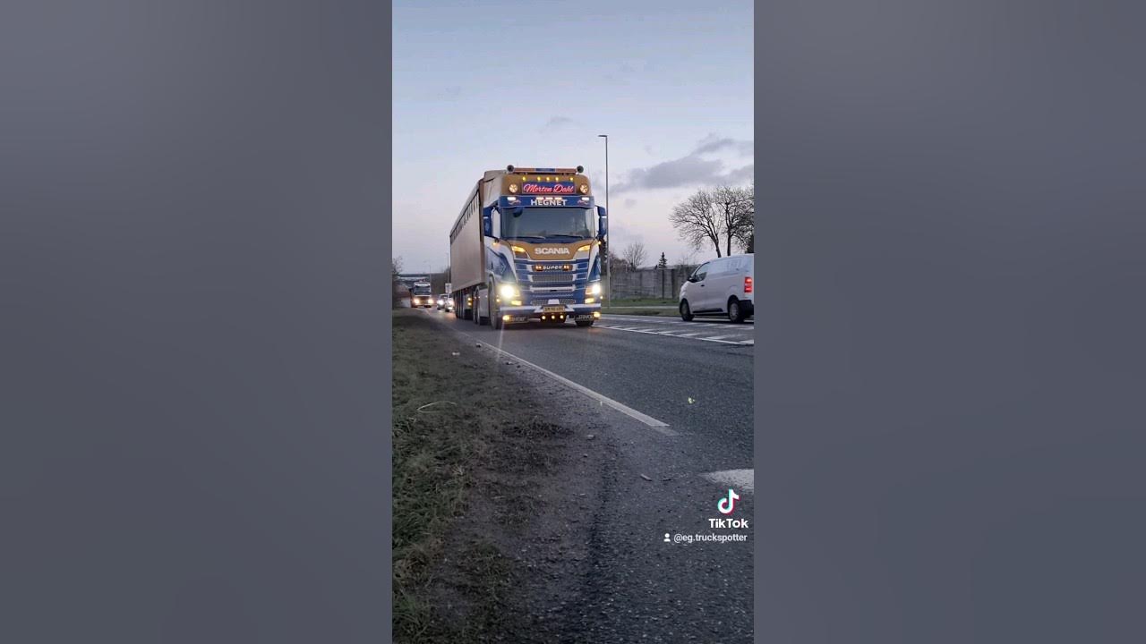 Scania NG V8, Morten Dahl, Truckspotting - YouTube