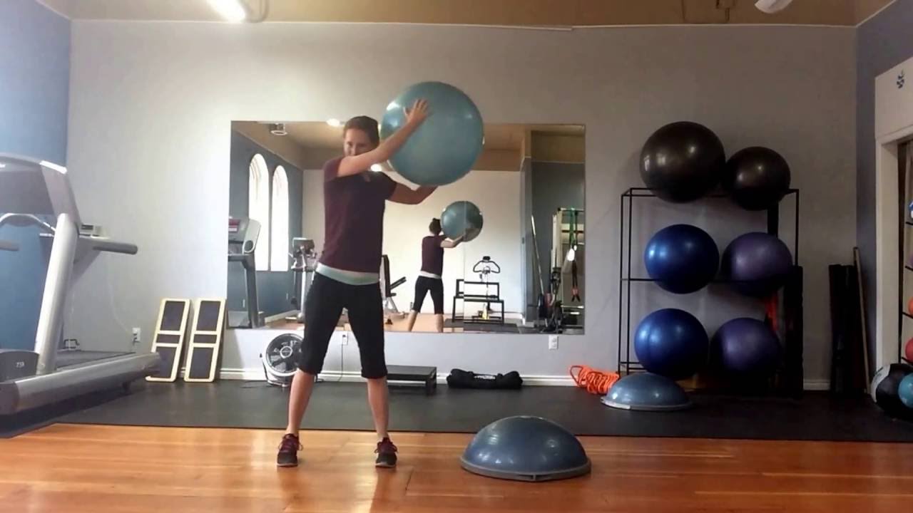 Functional Training - Ballast Ball Cross-Body Chops with Progressions ...