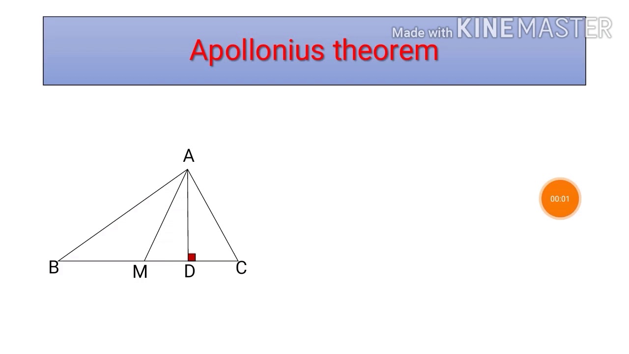Std. 10 th | Chapter 2 | Apollonius theorem - YouTube