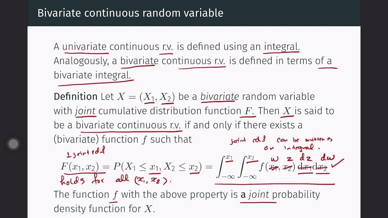 Multivariate random variables (part 1): joint, marginal, and ...