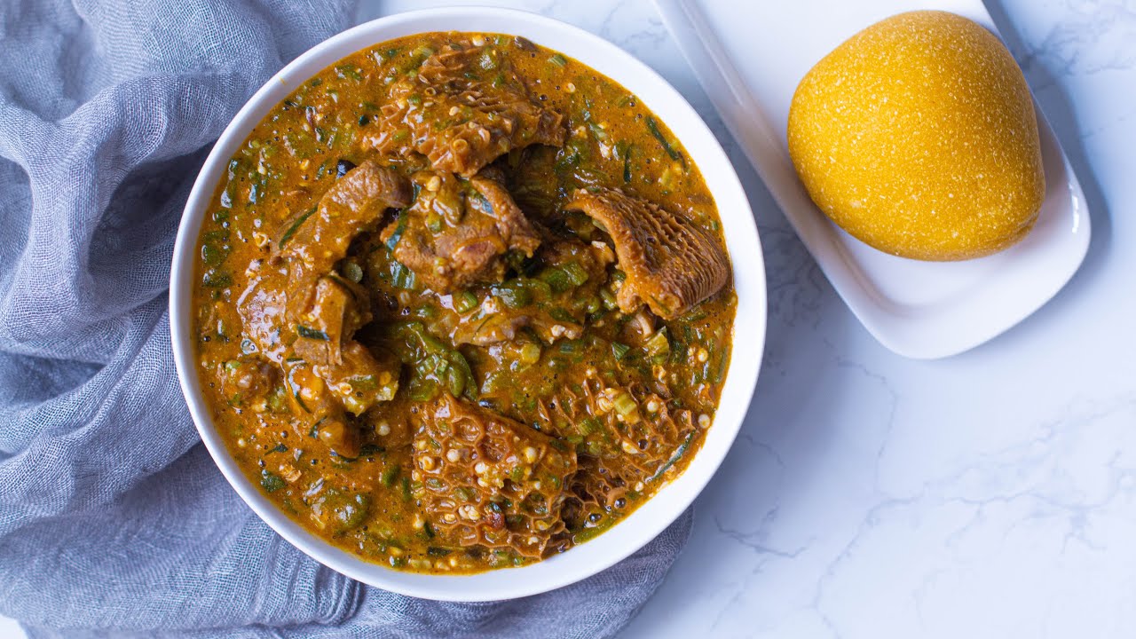 How To Make Ogbono Soup The Best Okro Ogbono Soup Youtube