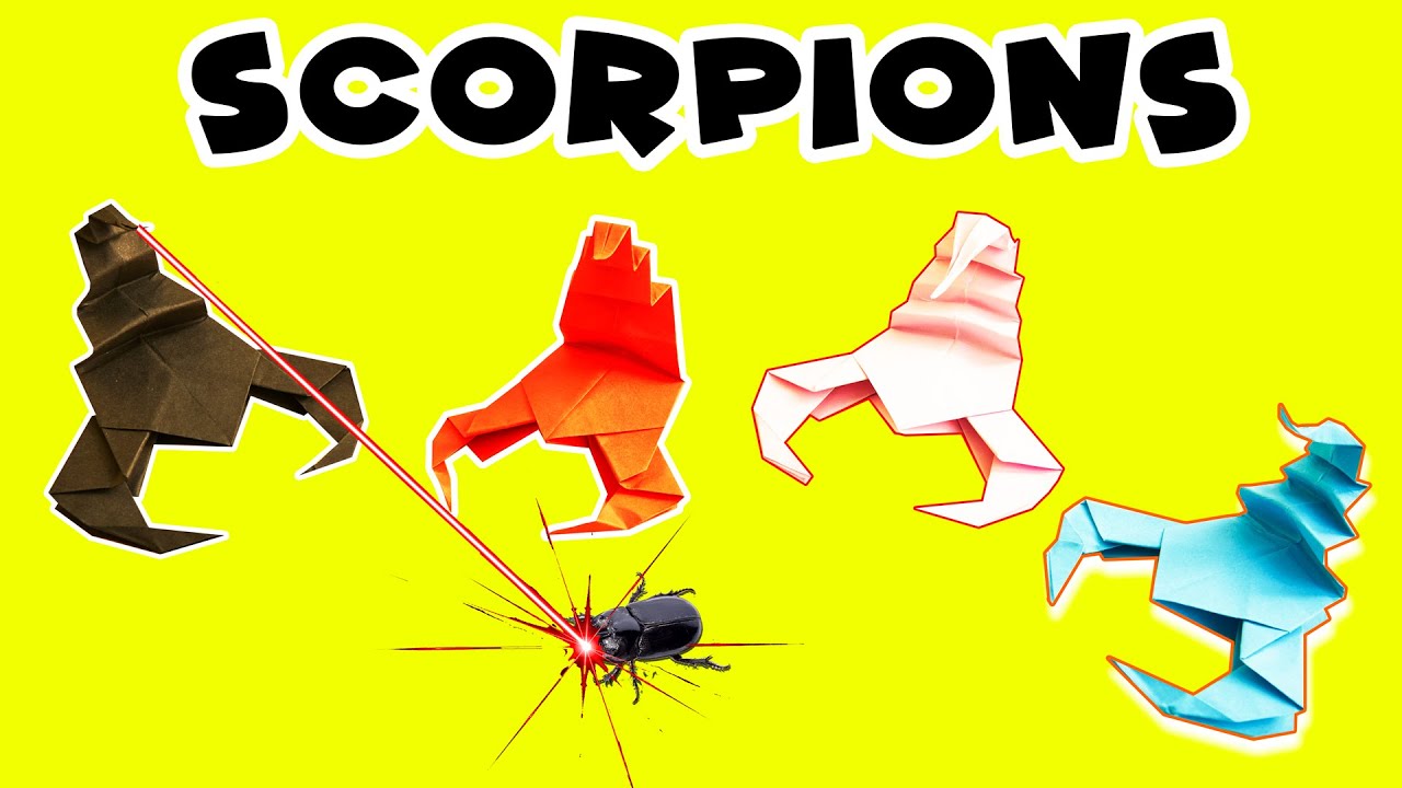 How to make origami scorpion tutorial. Paper scorpion steb by step ...