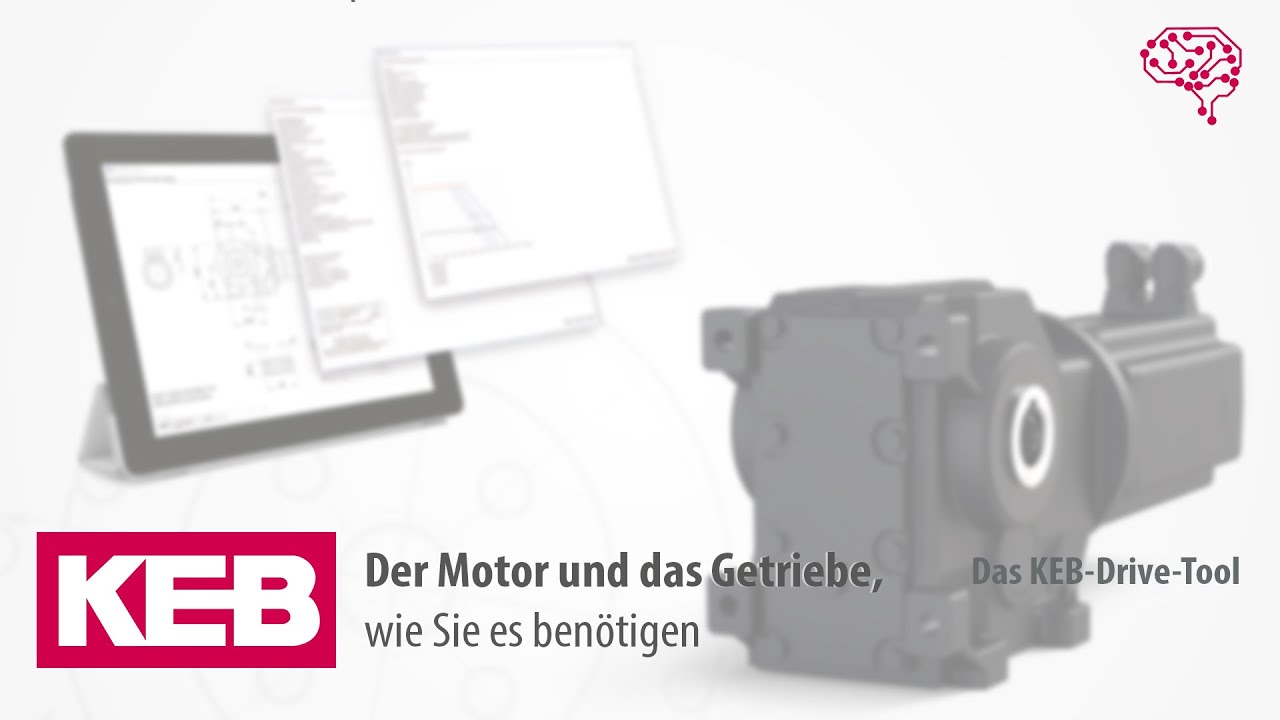 Der Motor und das Getriebe, wie Sie es benötigen: Das KEB-Drive-Tool ...