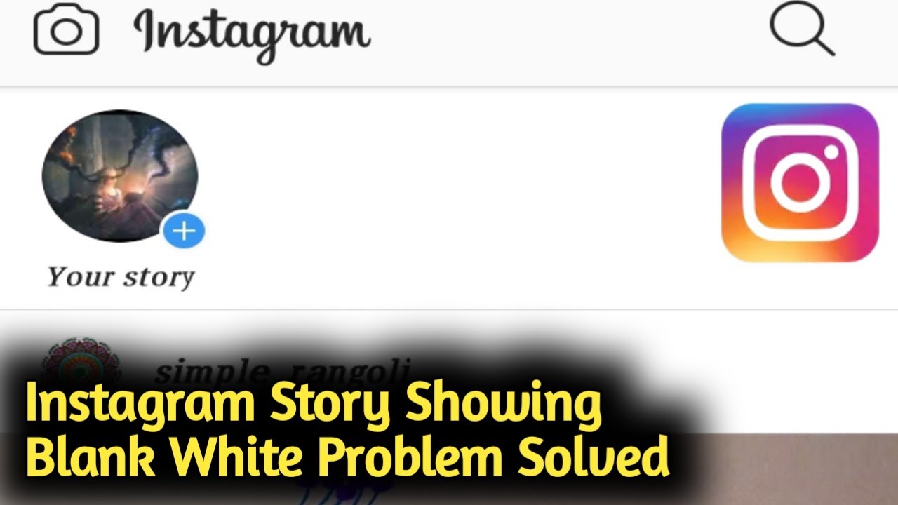 Blank Instagram Page