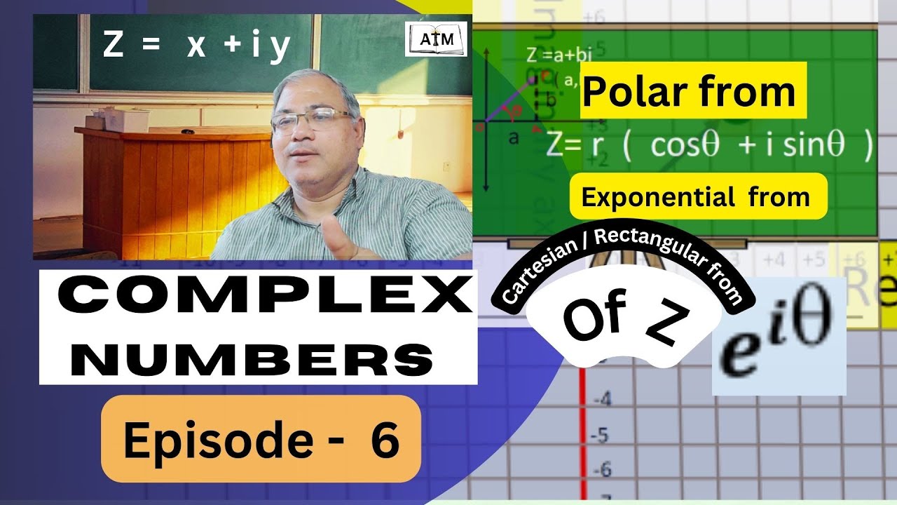 Cartesian , Polar & exponential form of complex number | complex number ...