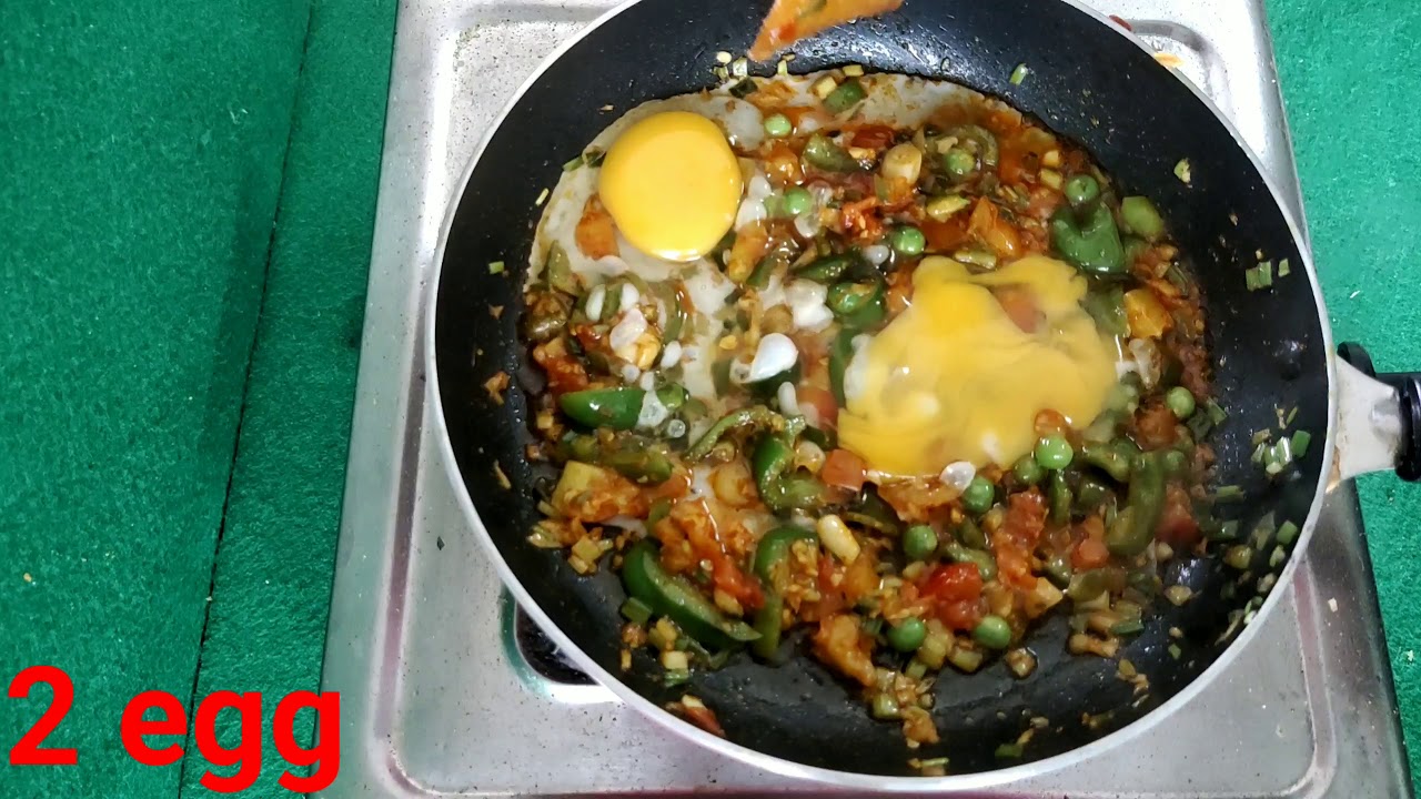 Egg fried vegetable | Resturant style vegetable egg bhurji | Spicy egg ...