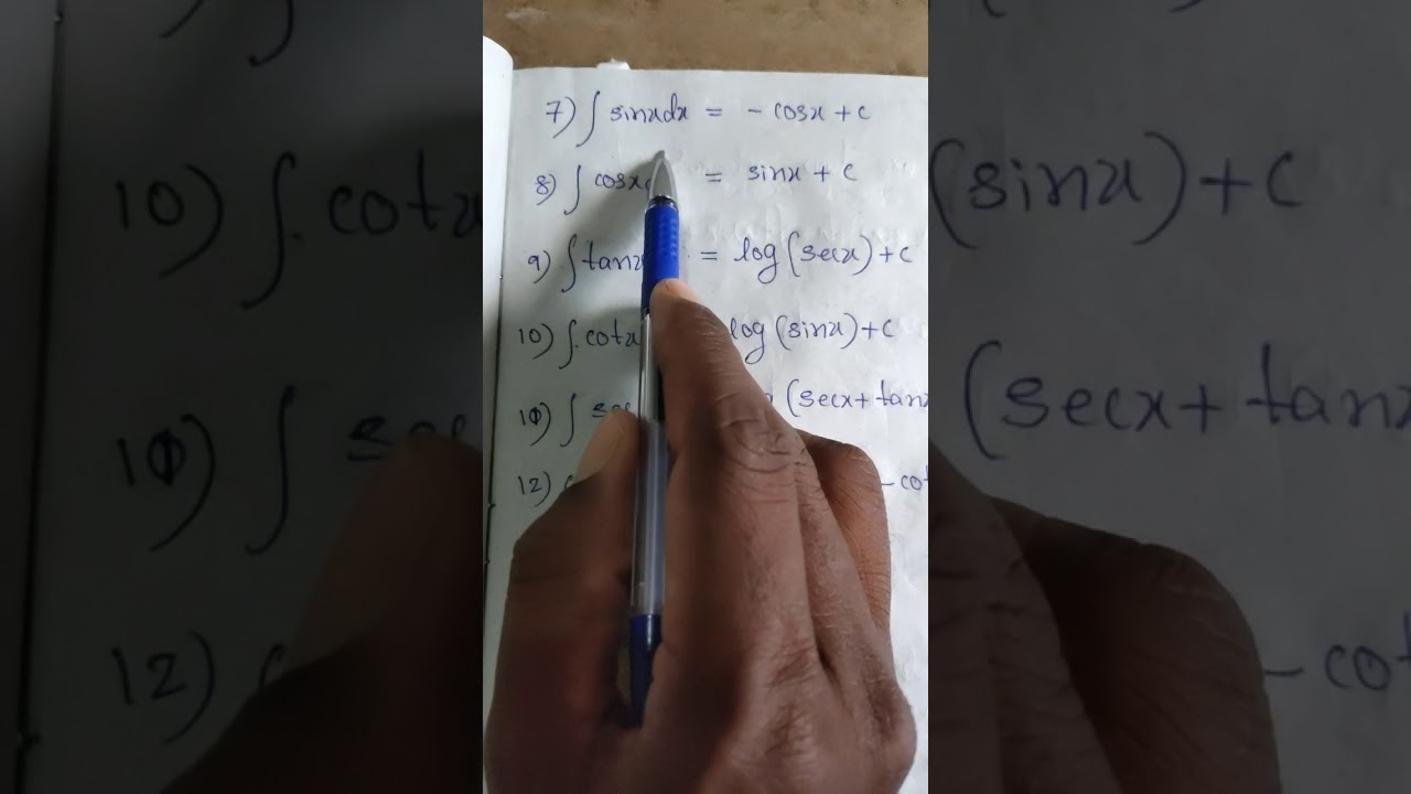Inter second year,maths-2B(Integration.part-1) - YouTube