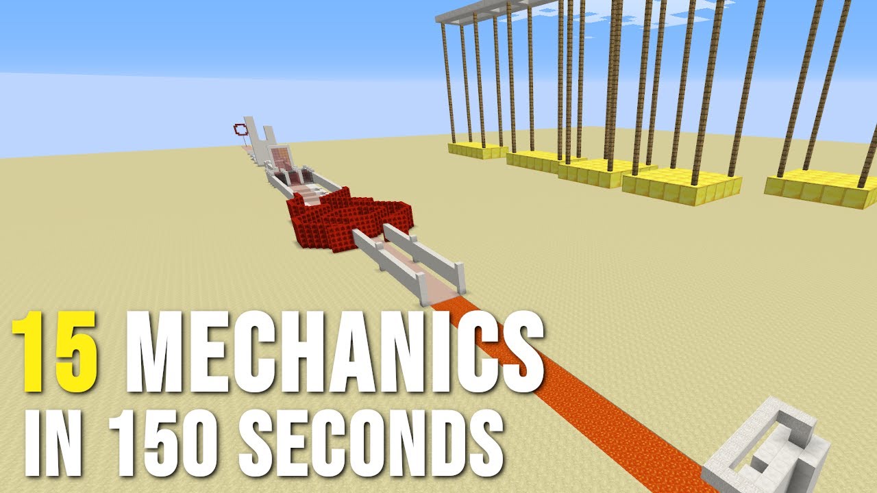 Minecraft: 15 Parkour Mechanics in 150 seconds - YouTube
