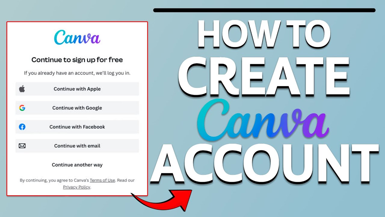 How to Create a Free Canva Account - 2025 - YouTube