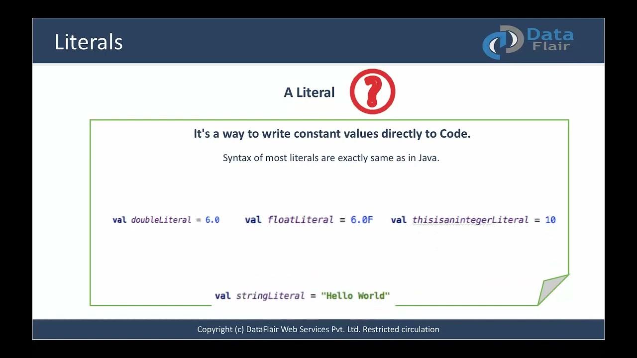 Scala Data Types, Operators and Literals | Scala Tutorials - YouTube