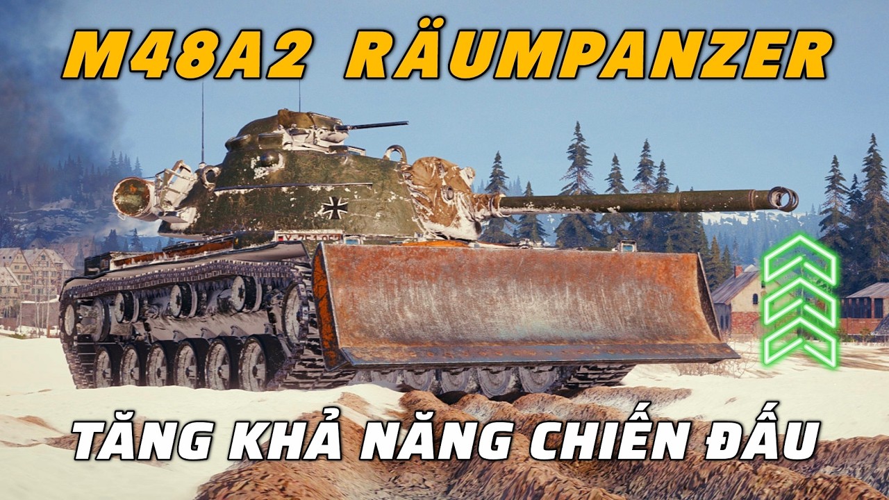 M48A2 Räumpanzer: Máy ủi chặn đạn trên xe tăng? | World of Tanks - YouTube