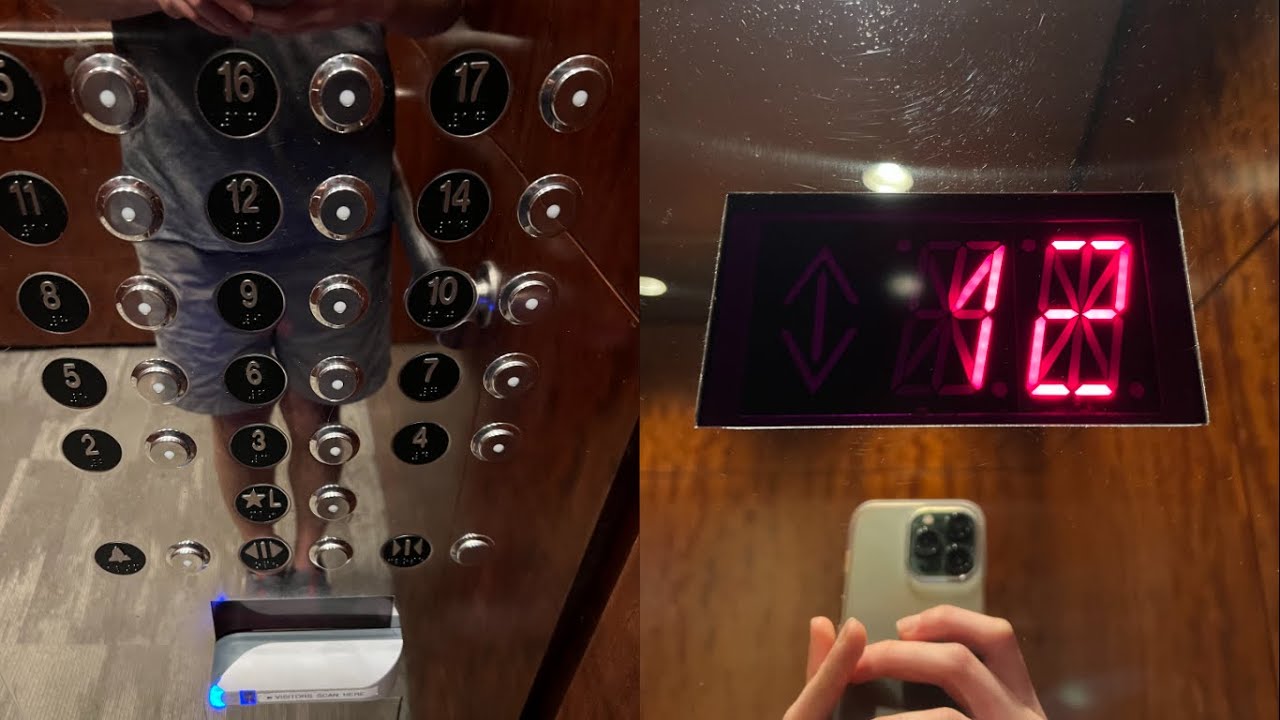 Schindler Traction Elevators at The Meridian Building in Downtown ...