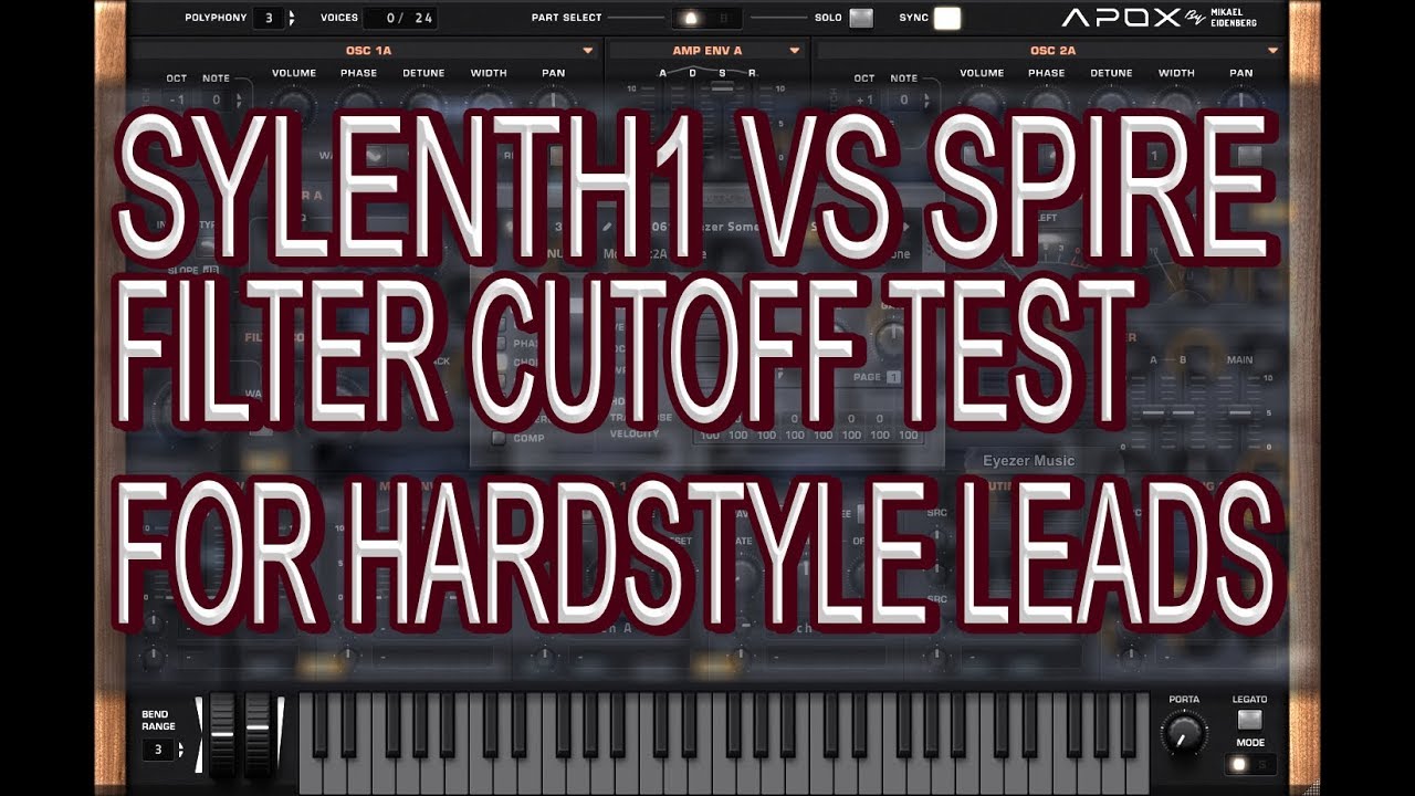 Sylenth1 VS Spire: Filter cutoff test for Hardstyle leads - YouTube