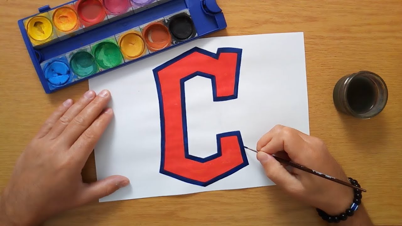 How to draw the Cleveland Guardians logo - MLB - YouTube