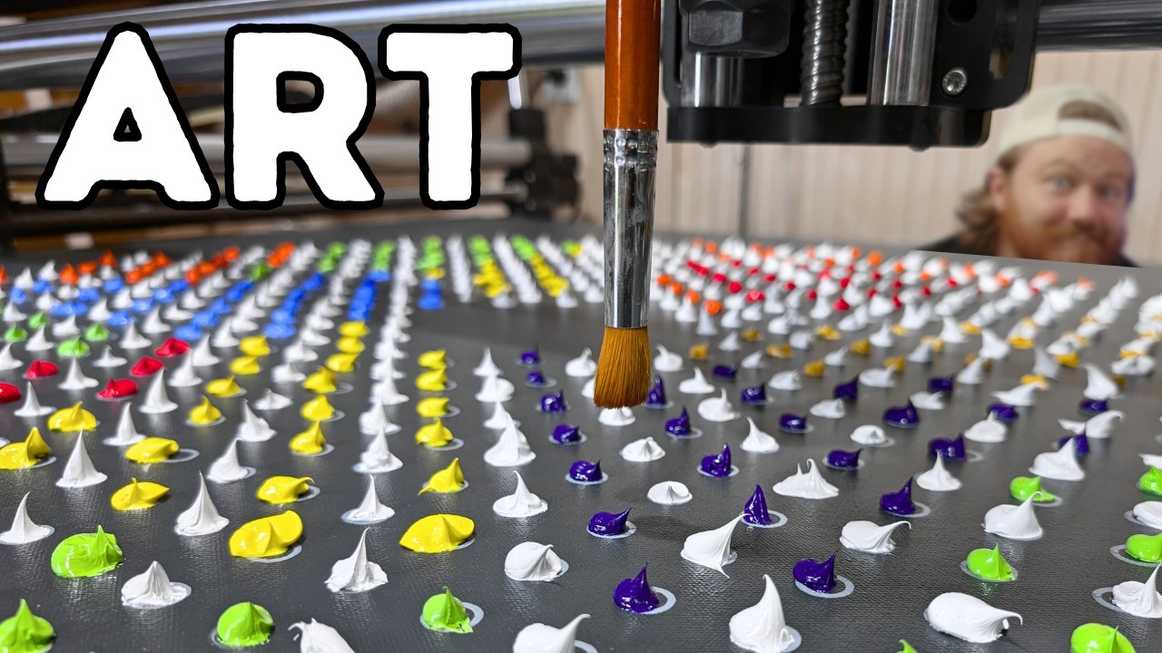 Painting With My CNC Router (Massive Artwork) - YouTube