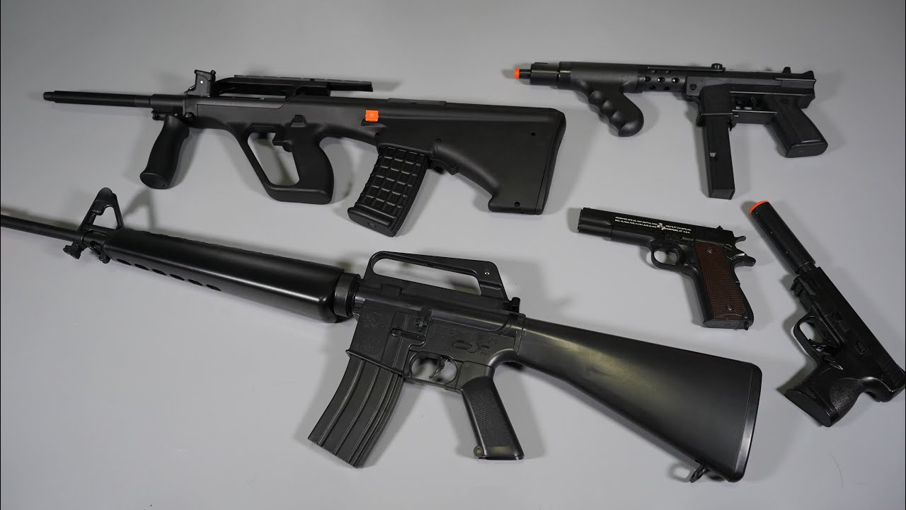 Military ARMY Toy Gun Steyr AUG - M16 Airsoft Gun - Colt M1911 ...