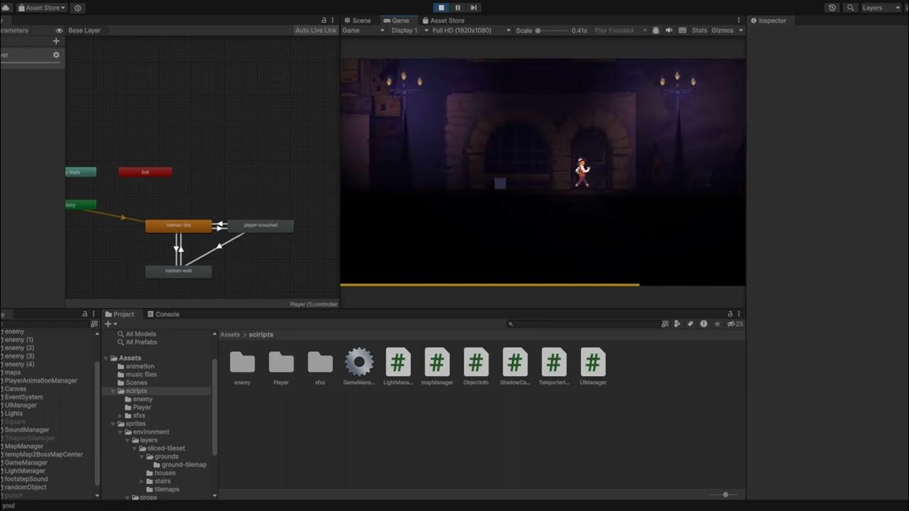 2d platformer horror game development process 1 - Unity project - play ...