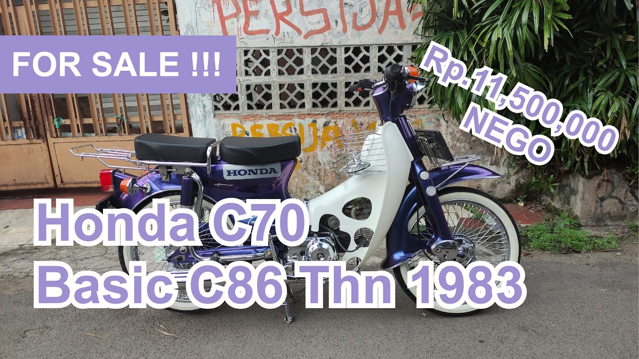 ANTIK BANGET INI MAH!!!! Dijual Motor Honda C70 Basic C86 Thn 1983 ...