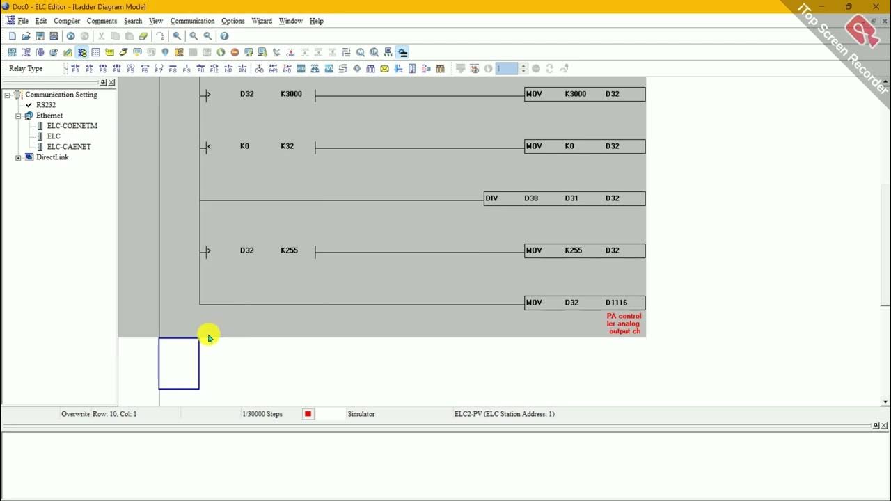 EATON PLC ELC SOFT [ SPEED CONTROL AND PRESSURE CONTROL ] PROGRAMMING - YouTube