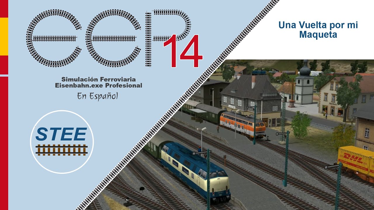 EEP 14 en Español - Vuelta en maqueta y Locución por Megafonia en estación - Tutorial - YouTube