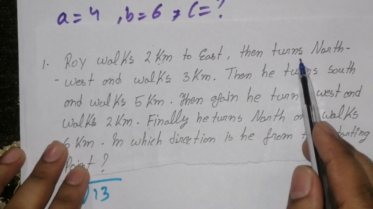 Basics of Direction problem with example for government exam, IQ test ...